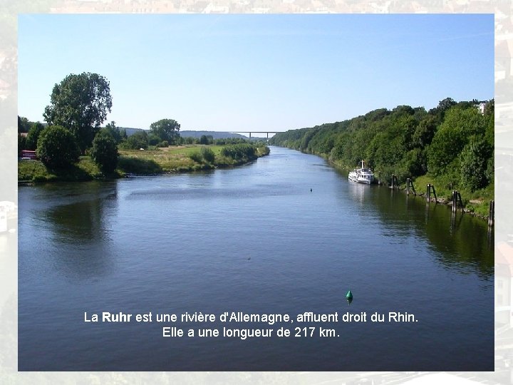 Le Rhin et ses principaux affluents Le Rhin