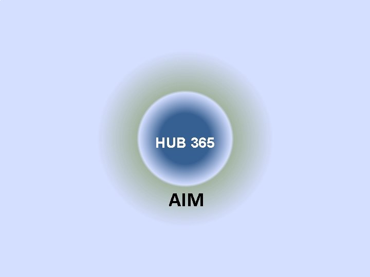 HUB 365 Together we do more A mission