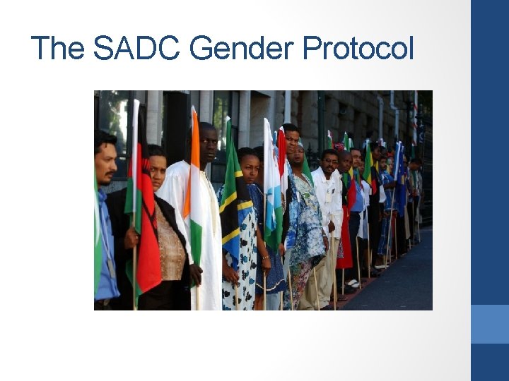From Commitment to Action The SADC Gender Protocol