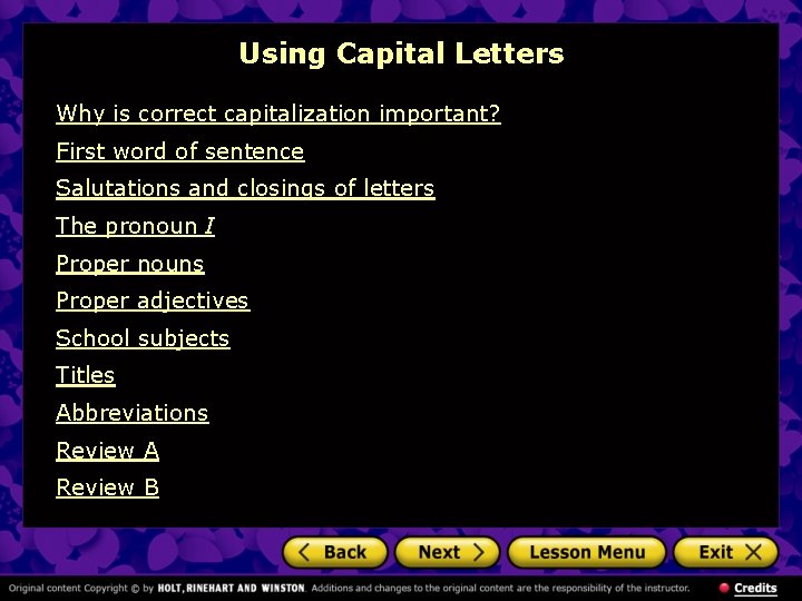 Using Capital Letters Why is correct capitalization important