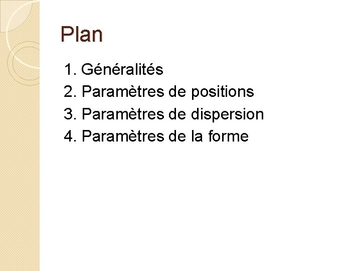 Chapitre 4 Statistiques descriptivesDistributions exprimentales une ...