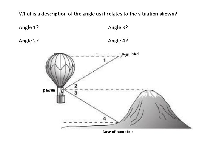 8 4 Angles of Elevation and Depression Quiz