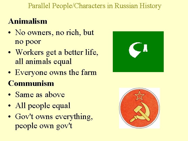 Animal Farm The Russian Revolution Animal Farm Written
