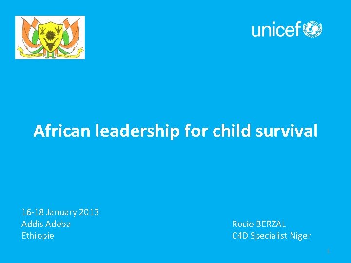 African leadership for child survival 16 18 January