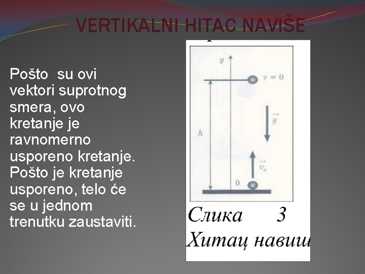 VERTIKALNI HITAC NAVIE SLOBODAN PAD KOSI I HORIZONTALNI