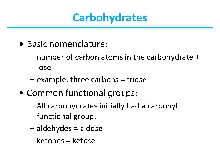 7 Carbohydrates and Glycobiology 2017 W H Freeman