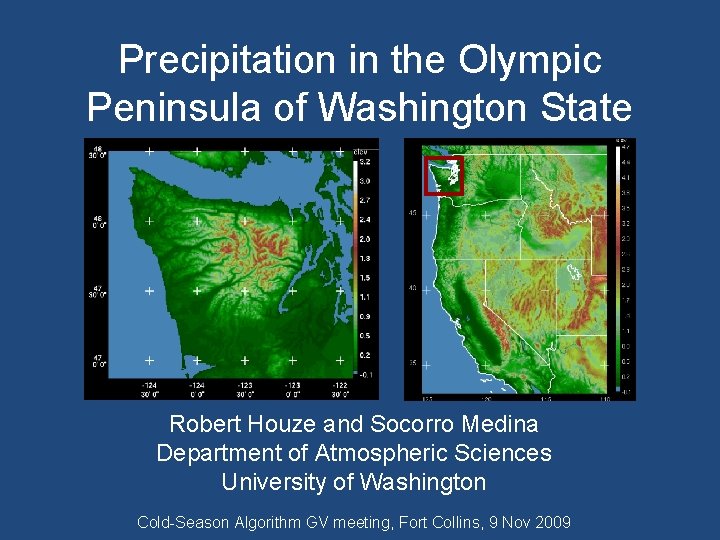 Precipitation in the Olympic Peninsula of Washington State