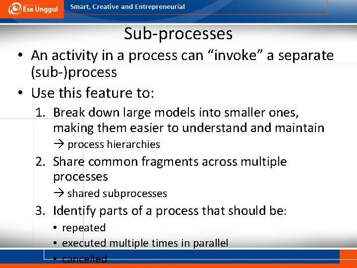 Pemodelan Proses Bisnis Process Analysis Pertemuan 8 dan