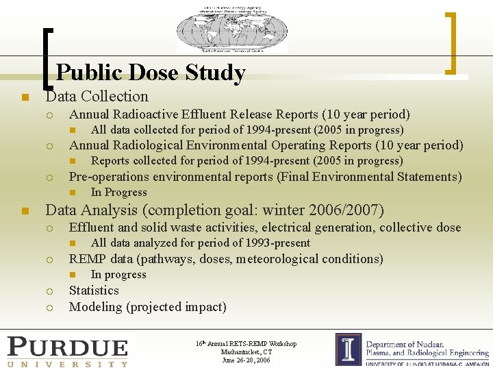 North American Technical Center Public Radiation Safety Research