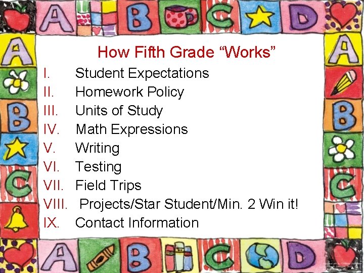 Welcome to Room 86 We will begin at