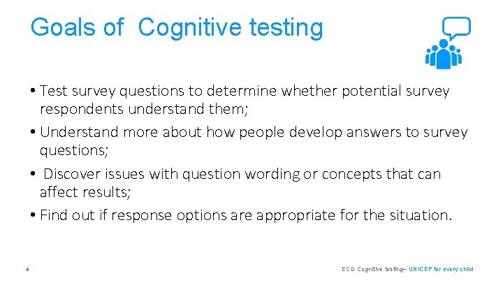 24 October 2017 Cognitive testing of Early Childhood