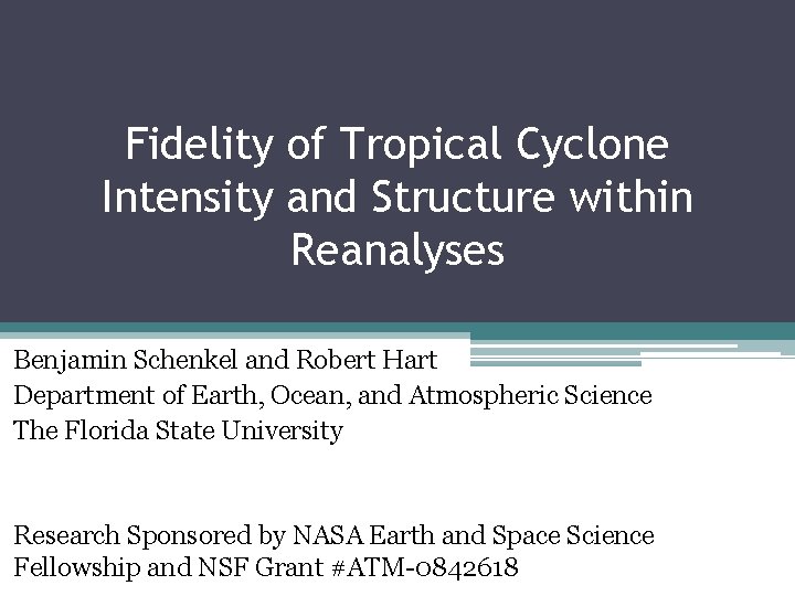 Fidelity of Tropical Cyclone Intensity and Structure within