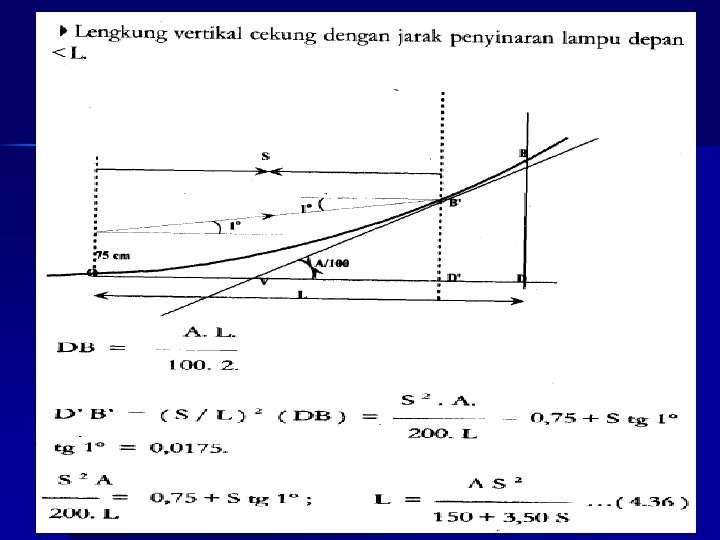 Perancangan Geometrik Jalan Alinemen VERTIKAL n Bagian Landai