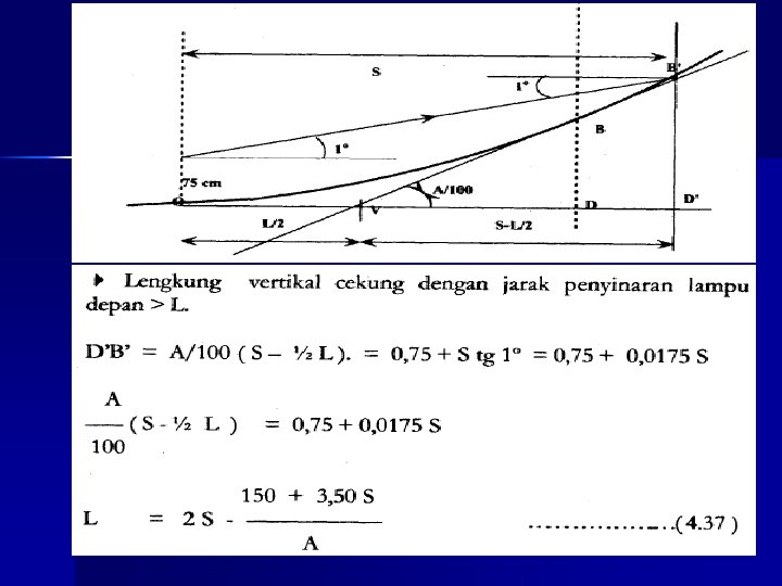 Perancangan Geometrik Jalan Alinemen VERTIKAL n Bagian Landai