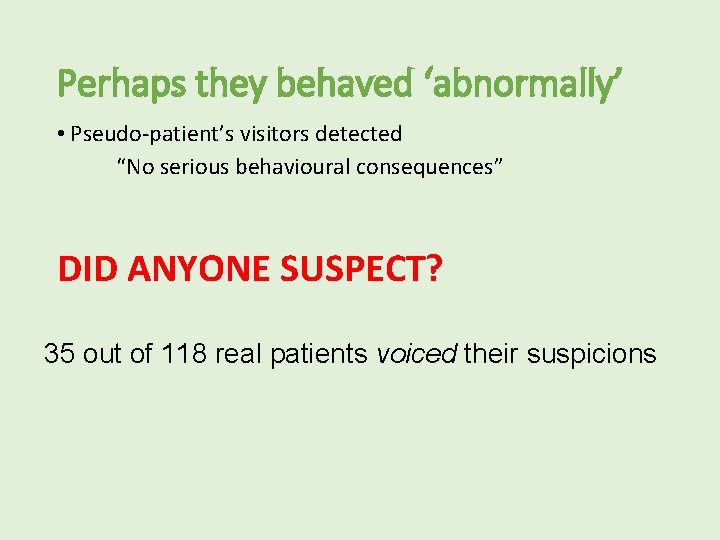 Learning outcomes a Consider problems with defining abnormal