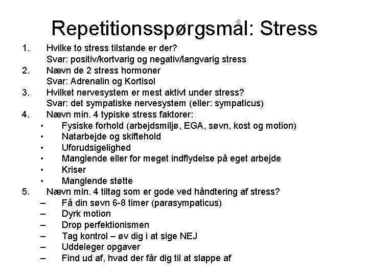 Stress Positiv stress kortvarig og forbedrer vores ydeevneprstation