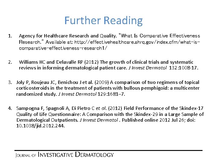 Research Techniques Made Simple Comparative Effectiveness Research Vinod