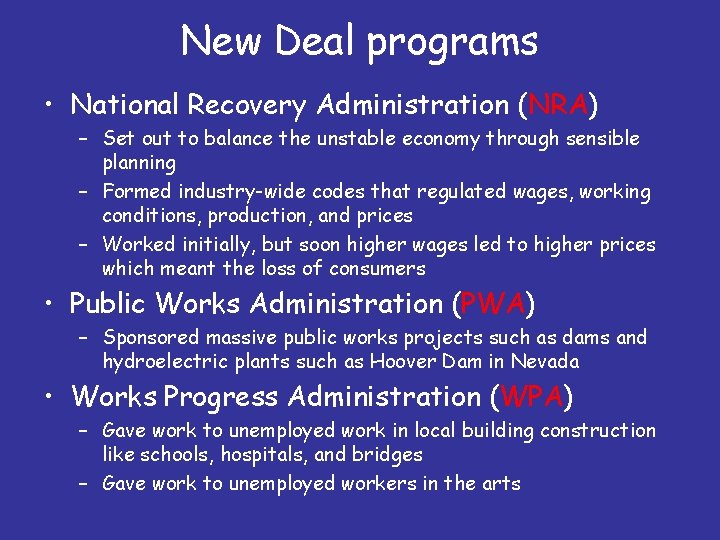 Forging a New Deal Alphabet Soup Chapter 13