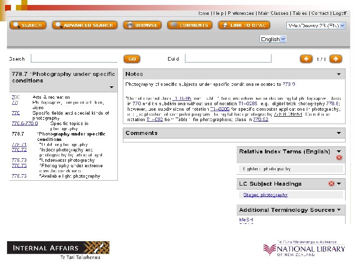 Dewey 23 An overview of the changes Logging