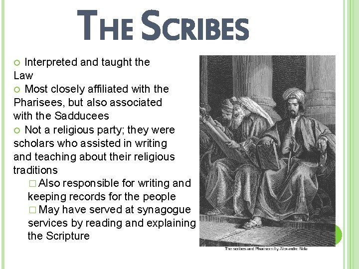 JUDAISM AT THE TIME OF JESUS Groups within