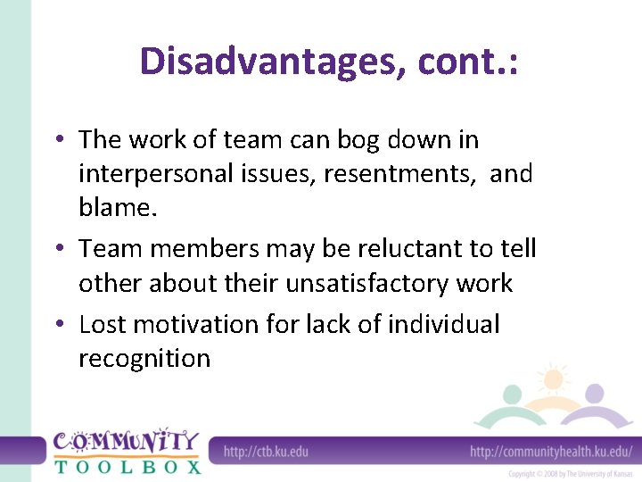 Building Teams Broadening the Base for Leadership What