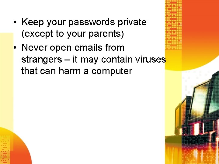 COMPUTER WHIZZES Second Grade Bethany Heaton Computer Safety