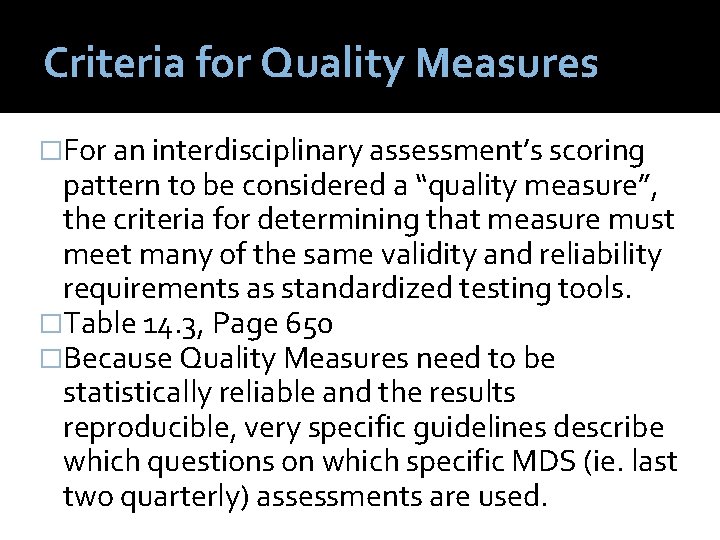 Chapter 14 red book Quality Assurance and Quality