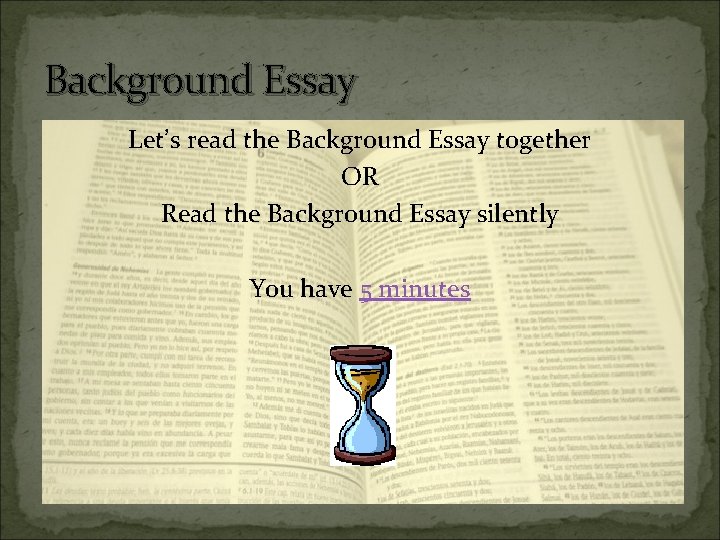 The DBQ Project What was the most important
