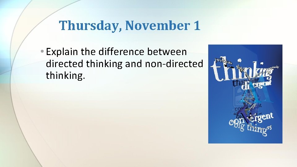 Psychology Bell Work 4 th Quarter 2018 Monday
