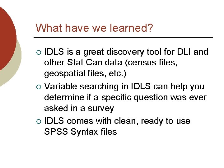 IDLS the Snacking Cake Gillian Byrne QEII Library