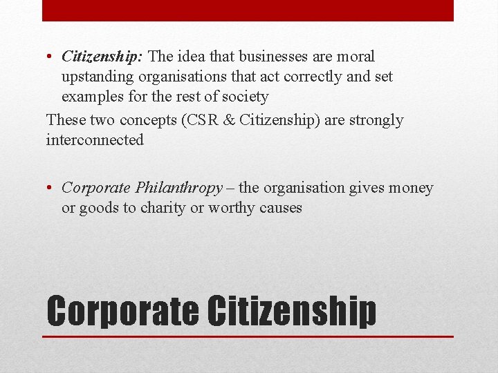 Corporate Social responsibility All Understand what is corporate