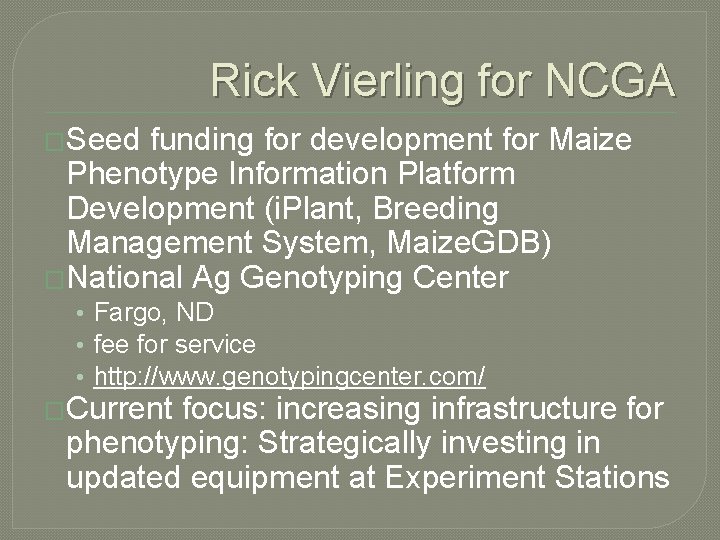 Community Session Organized by MGEC Maize Genetics Executive