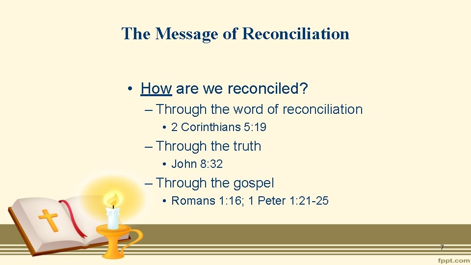 1 The Message of Reconciliation Romans 3 9