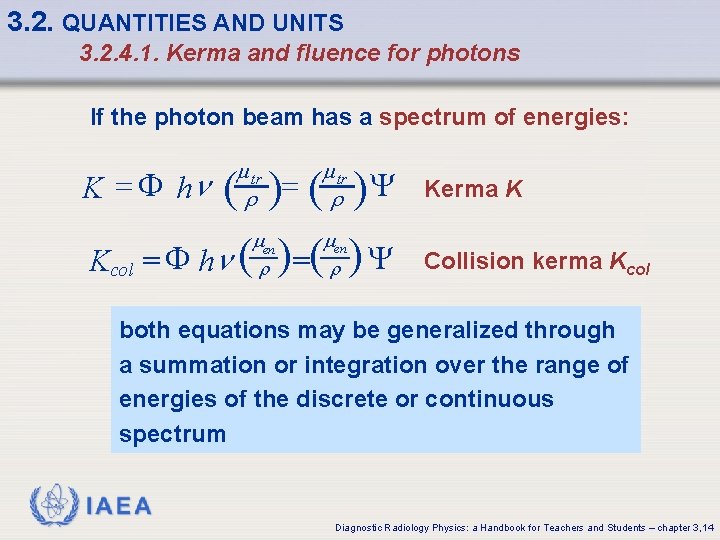 Chapter 3 Fundamentals of Dosimetry Slide series of