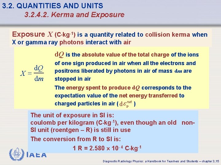Chapter 3 Fundamentals of Dosimetry Slide series of