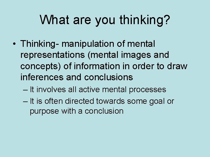 Thinking Language and Intelligence The Building Blocks of