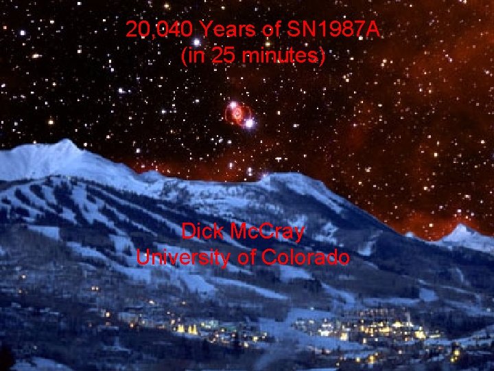 20 040 Years of SN 1987 A in