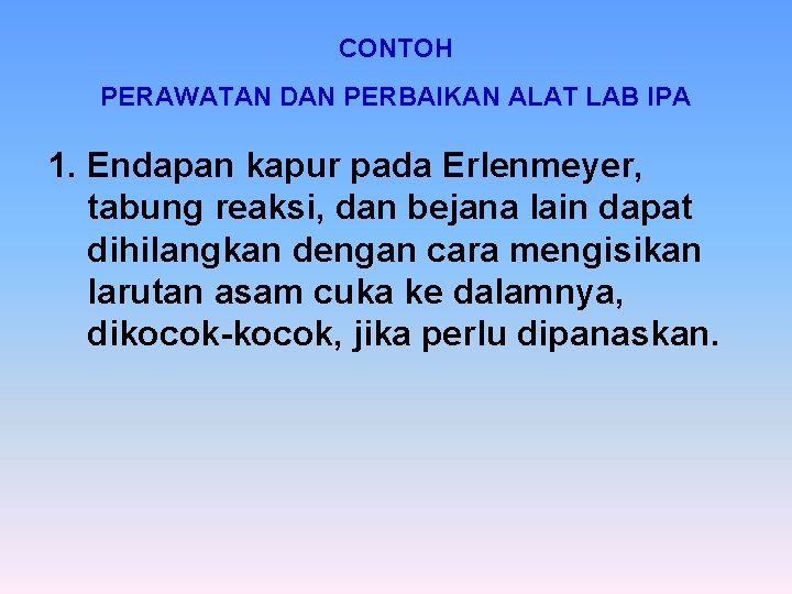 PERAWATAN DAN PERBAIKAN ALAT LAB IPA FISIKA IRNIN
