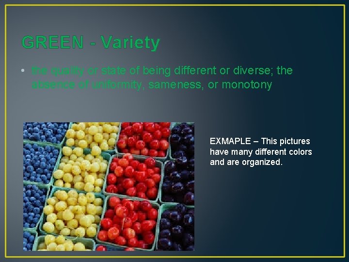 Design and Layout THE PROJECT Principles By Samuel