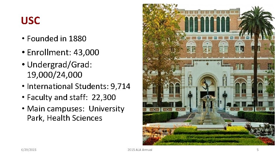 Analytics USC Libraries Win Shih Director of Integrated
