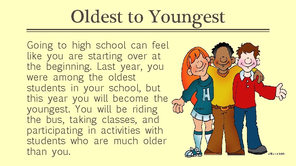 TRANSITION TO HIGH SCHOOL Tips from Ms Joyner