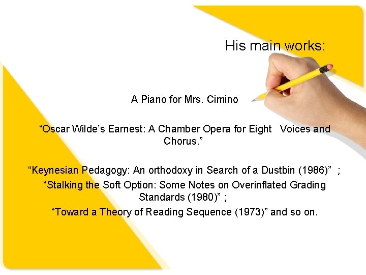 LETTER TO A B STUDENT Unit 11 Letter