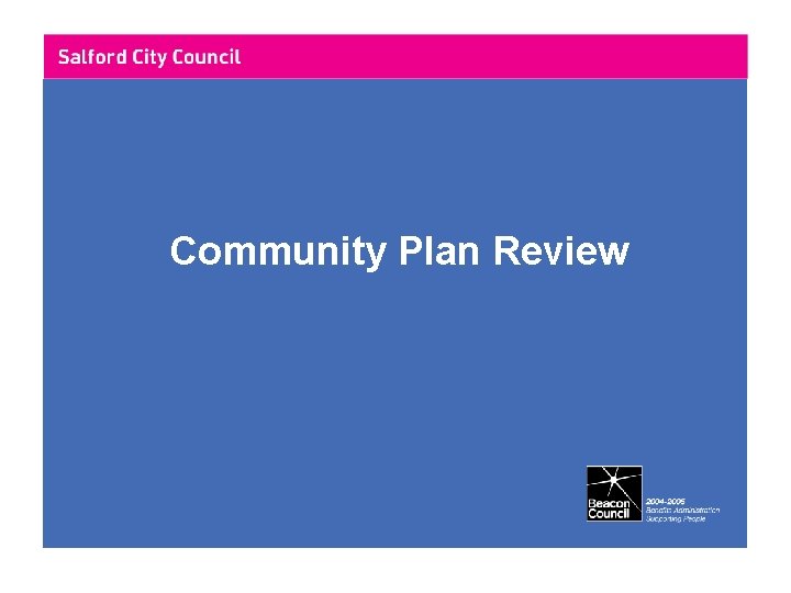 Community Plan Review Scenario Planning Phase 1 Prioritising