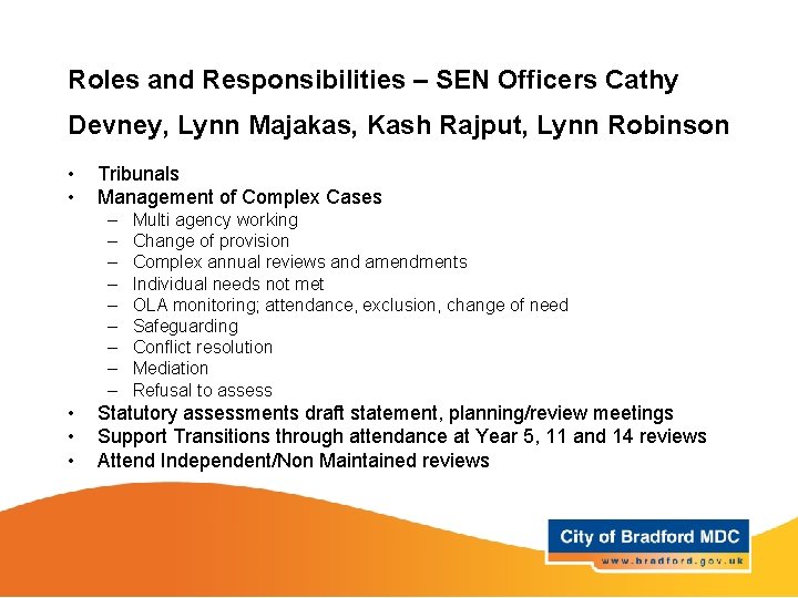 SENCO Network Meeting SEN Update 8 th February