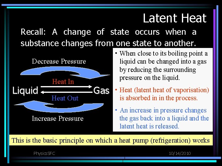 Latent Heat Can water boil at temperatures other