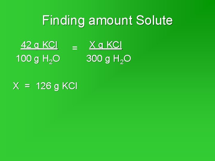 Solubility Temperature Using Table G Table G Expresses
