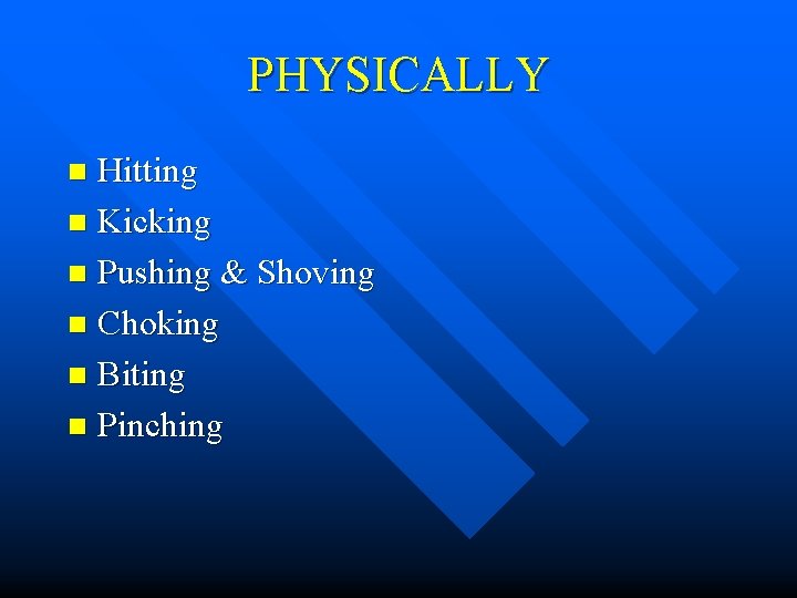 BULLYING Presented by Krystal Culpepper University of North