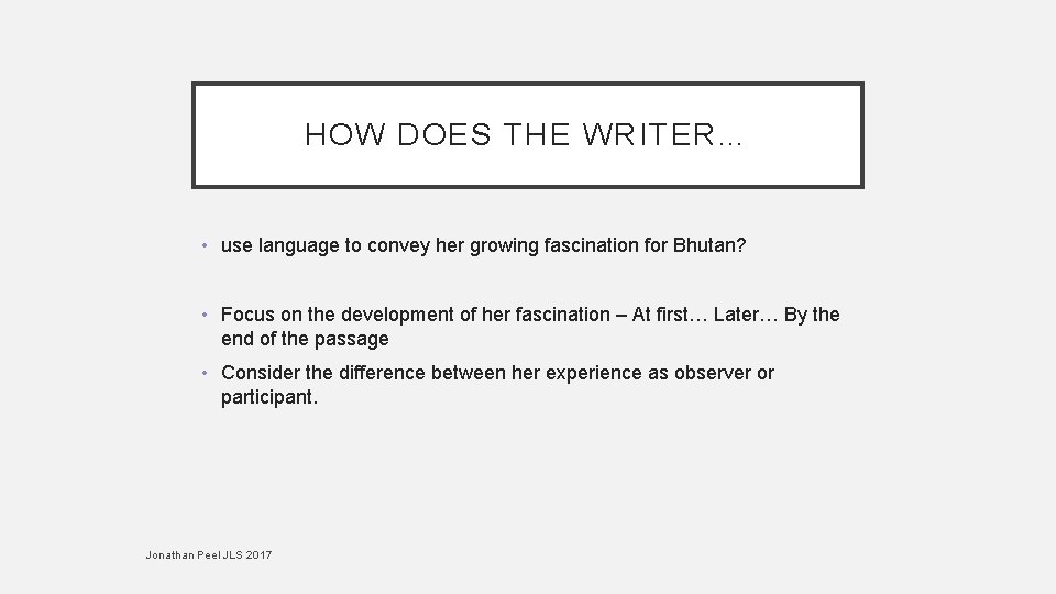 JAMIE ZEPPA BHUTAN 19 June 2021 Jonathan Peel