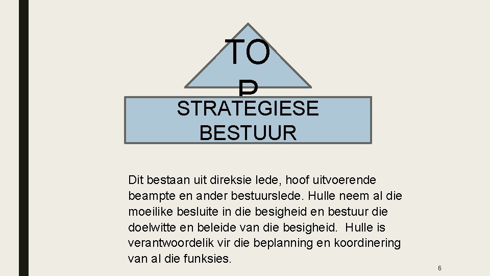 VLAKKE EN FUNKSIES VAN BESTUUR KWARTAAL 4 1