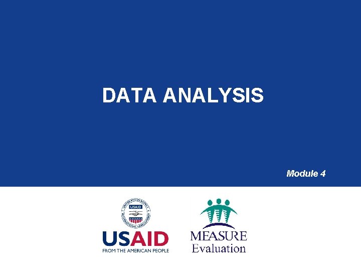DATA ANALYSIS Module 4 Part 1 Key Concepts